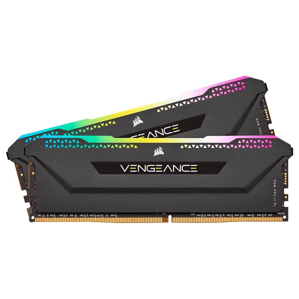 Corsair Vengeance RGB PRO SL 16GB (2x8GB) DDR4 3200MHz CL16 Preto ...